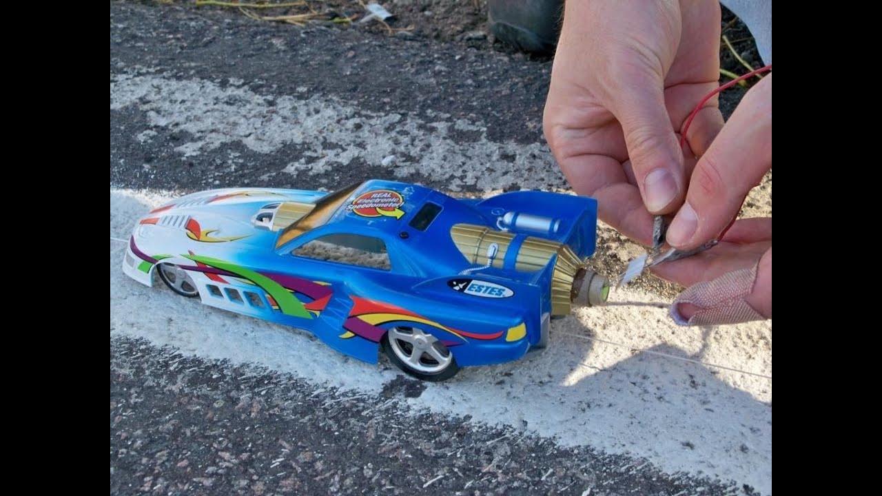 Estes rocket funny car - 2013 Echo MN - YouTube