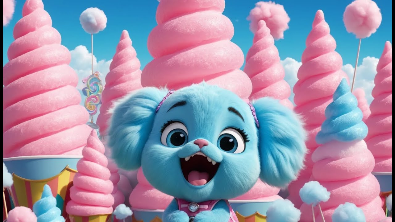 Cotton Candy, Cotton Candy, Sweet and Light | Fun Nursery Rhyme for ...