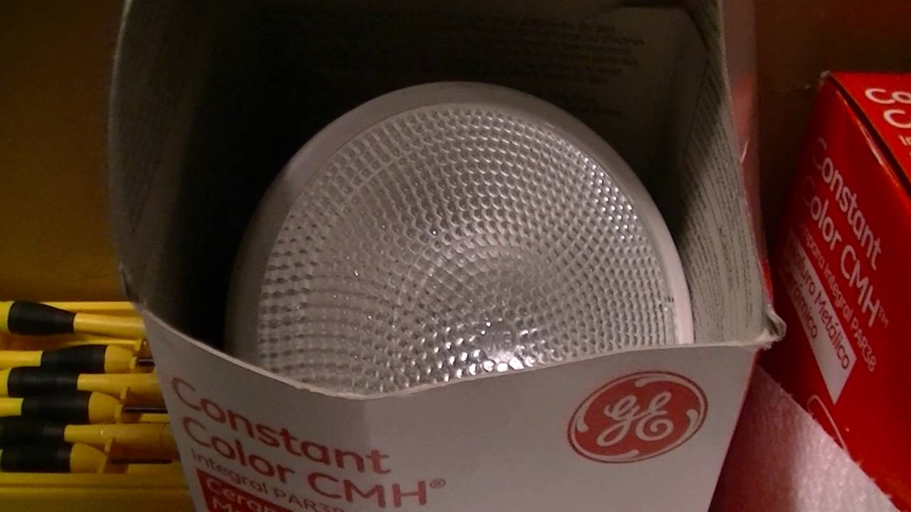 General Electric internal ballast metal halide PAR38 lamps - YouTube
