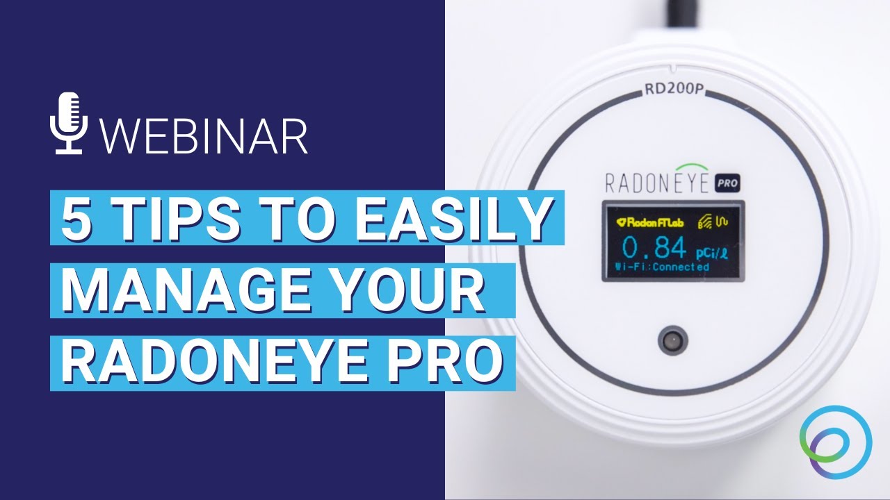 RadonEye Pro Tips for home inspectors and radon testers - YouTube