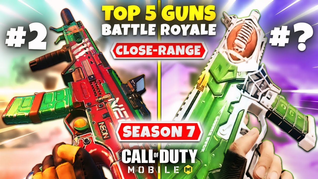 Top 5 Close Range Guns In SEASON 7 Battle Royale | COD Mobile | Best ...