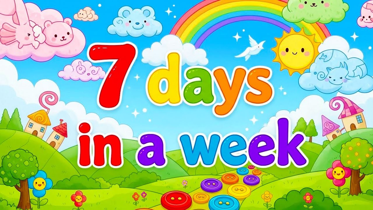 There Are Seven Days in a Week Song | 7 Days of the Week (Sunday Monday ...