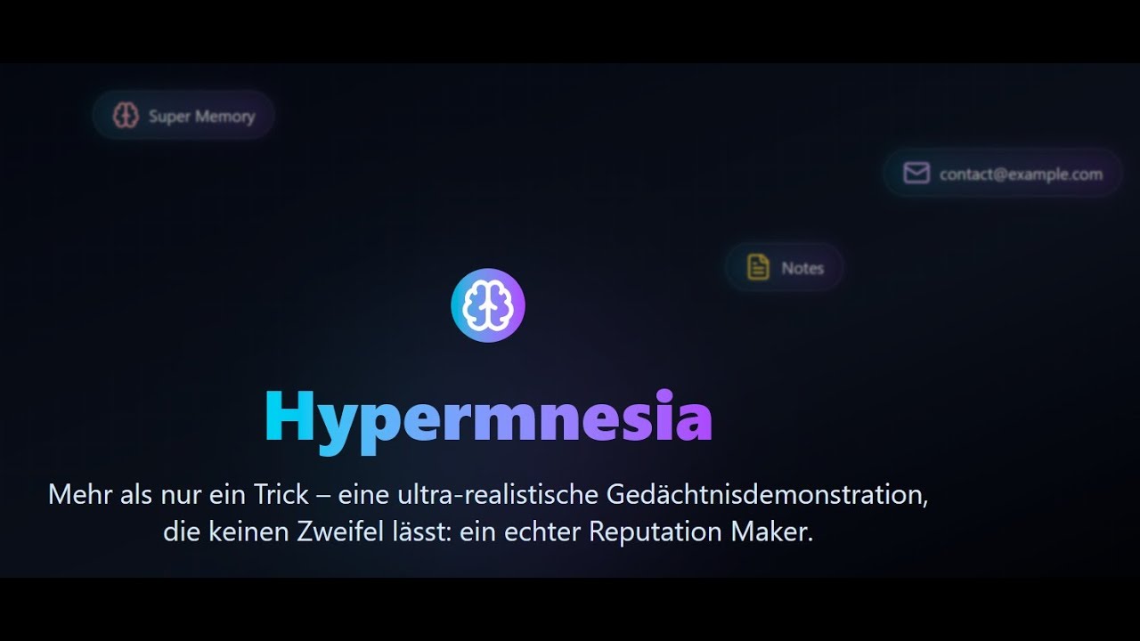 Hypermnesia - Supergedächtnis! Kennen Sie Ihr komplettes Telefonbuch ...