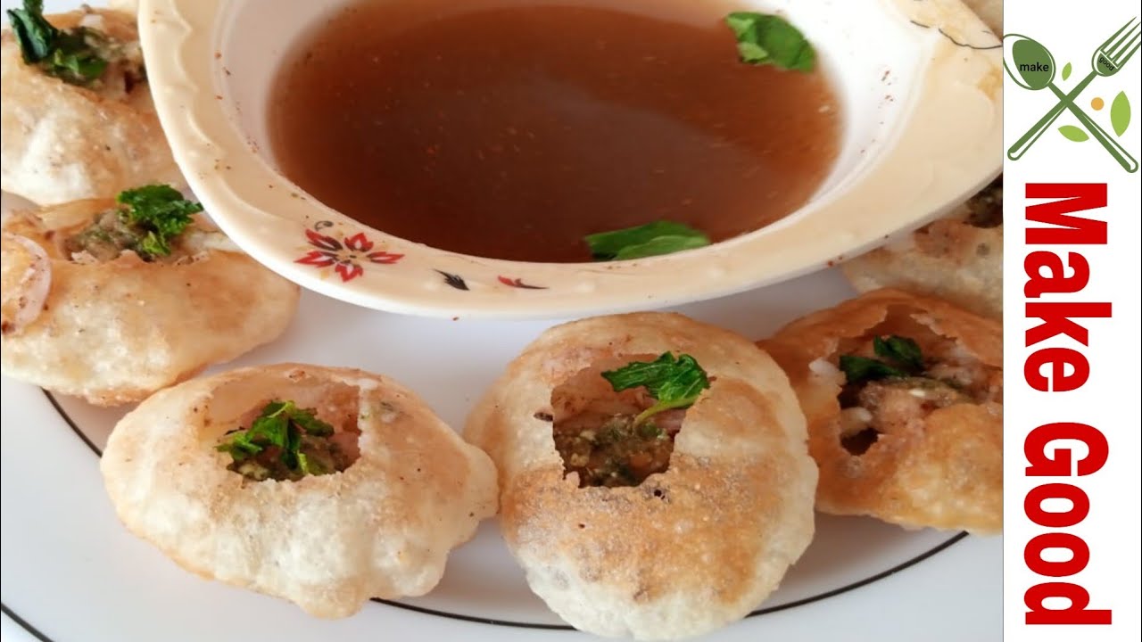 Golgappay|paani puri|by make good|how to make paani puri at home - YouTube