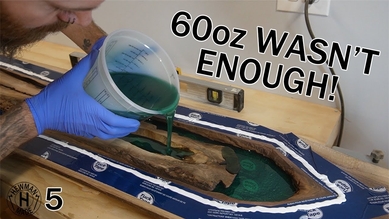 Walnut & Epoxy Shelves || Studio Reno || Part 5 - YouTube
