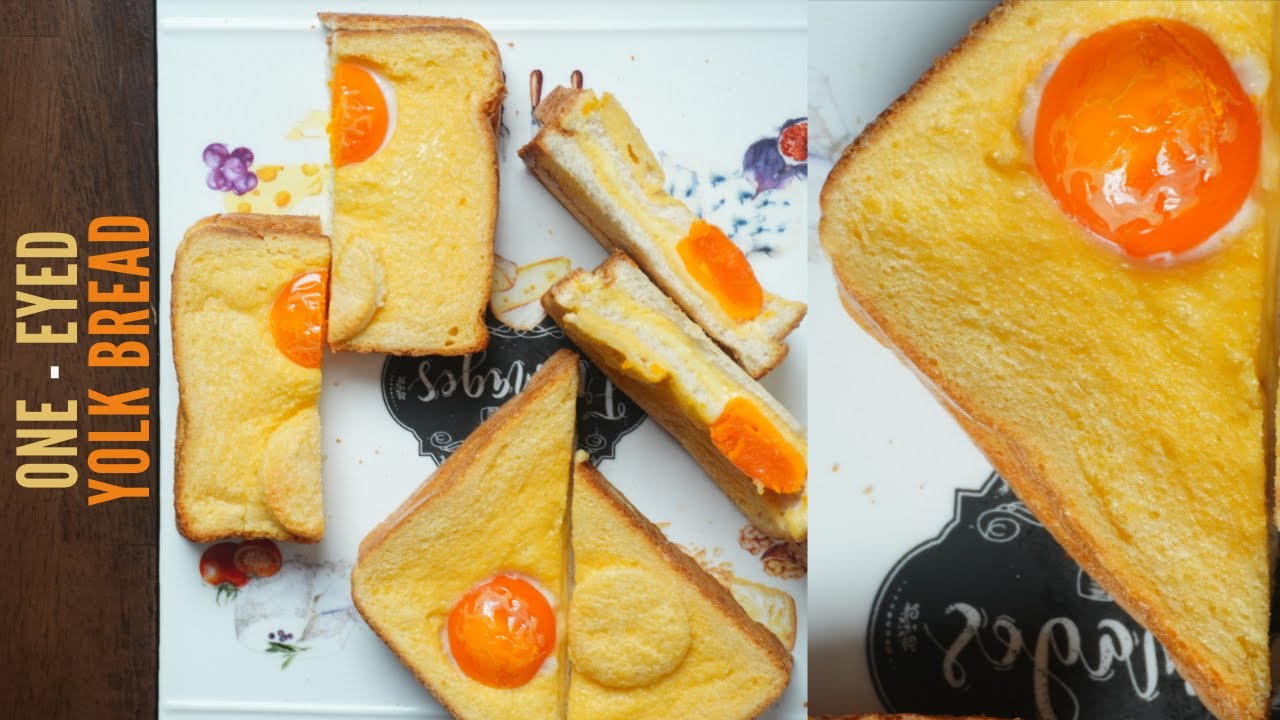 One-Eyed Yolk Bread | Egg Cheese Toast - YouTube