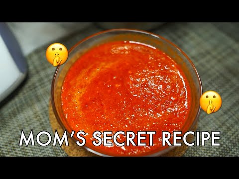 Basic Homemade Dried Chilli Paste | Mom's recipe with three ingredients ...
