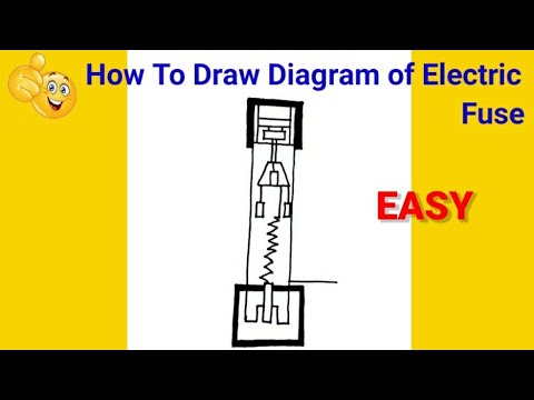 how to draw electric fuse step by step for beginners ! - YouTube