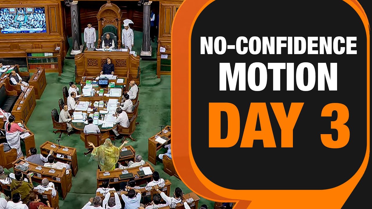 Manipur Debate | Day 3 of No confidence motion in Parliament | News9 ...
