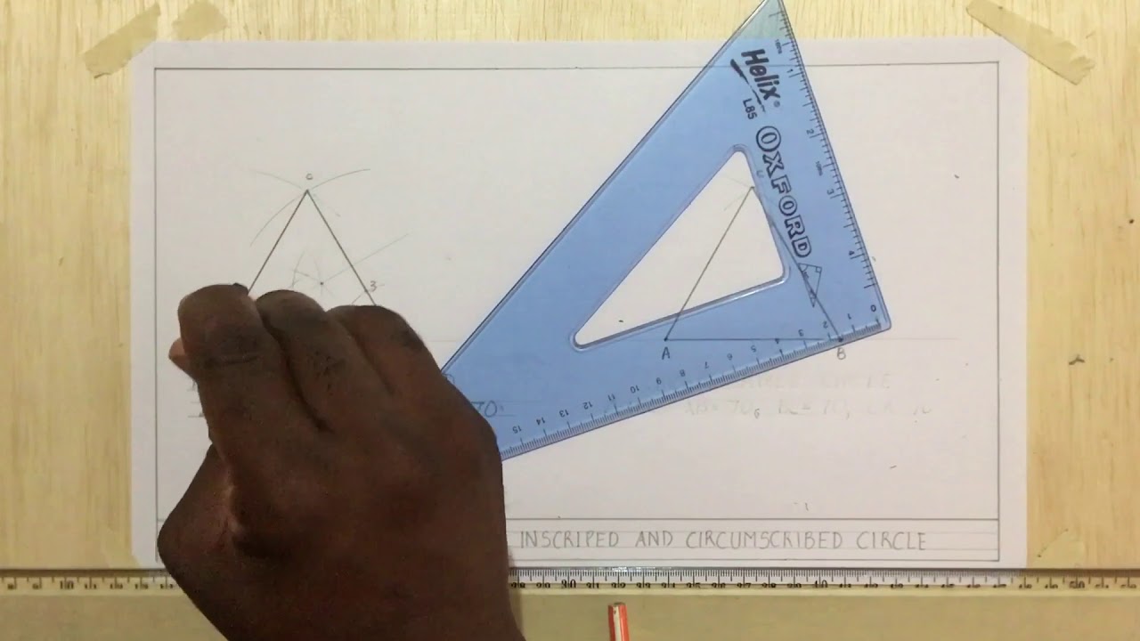 TD 101 Ep. 21 Drawing Inscribed & Circumscribed Circles To A Triangle ...