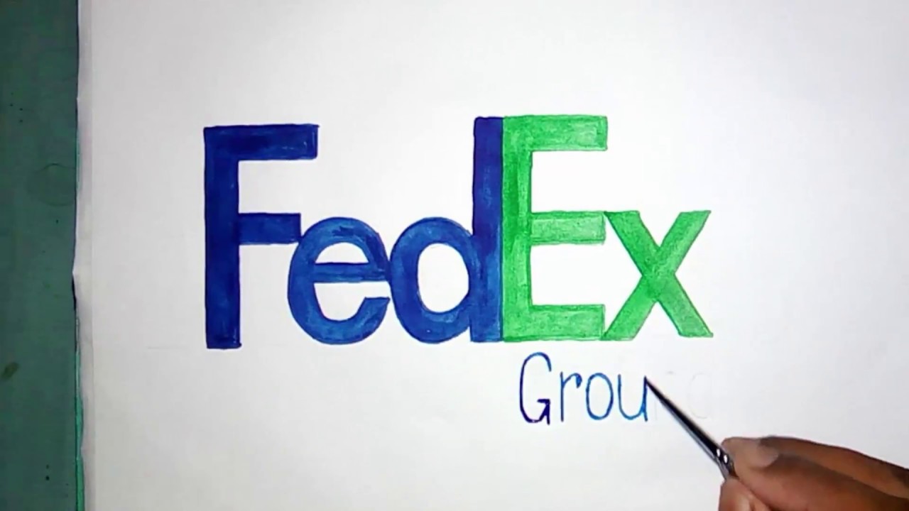 How to draw the Fedex Ground logo - YouTube