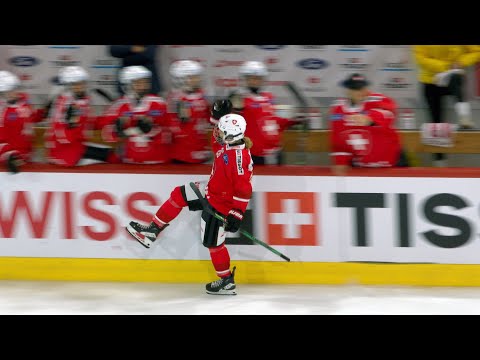 Der 1:3-Anschlusstreffer von Naemi Herzig für die Schweiz gegen Schweden beim WEHT, 29.08.2024