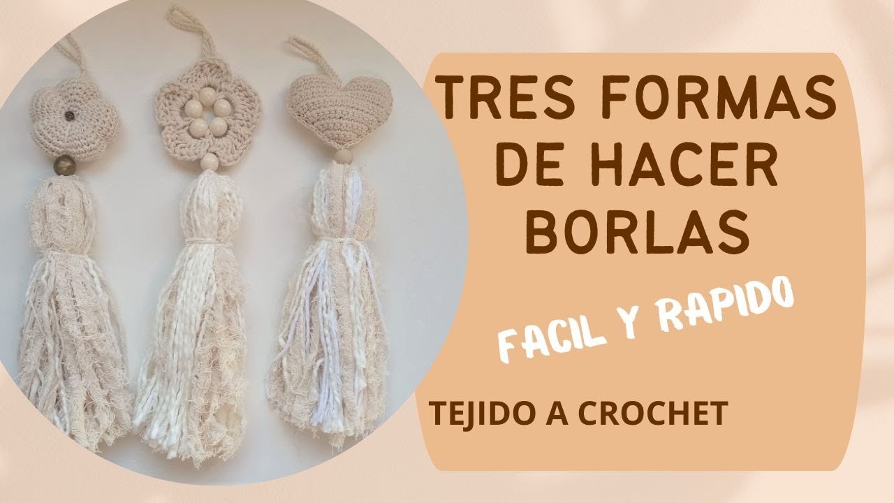 Tres formas de hacer borlas facil y rapido - YouTube