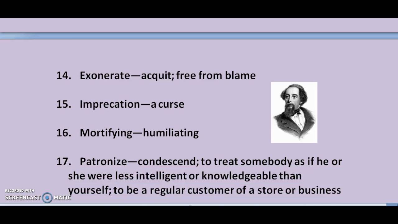 Great Expectations Vocab 1 - YouTube