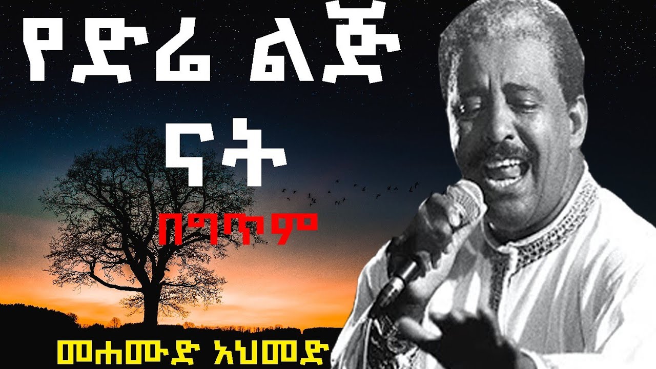 Mehamud Ahemed | Ye Dire Lij Nat (lyrics) _ መሐሙድ አህመድ | የድሬ ልጅ (በግጥም ...