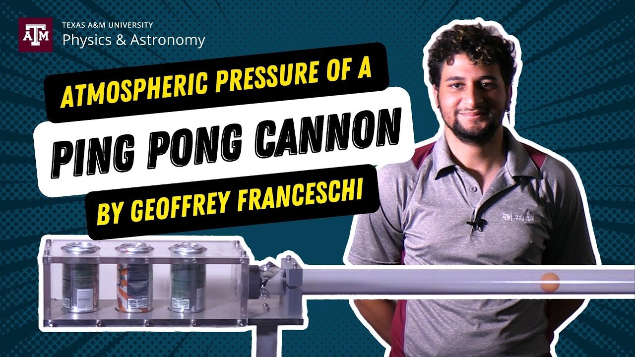 Destroy Cans With a Ping Pong Cannon (Atmospheric Pressure) - YouTube