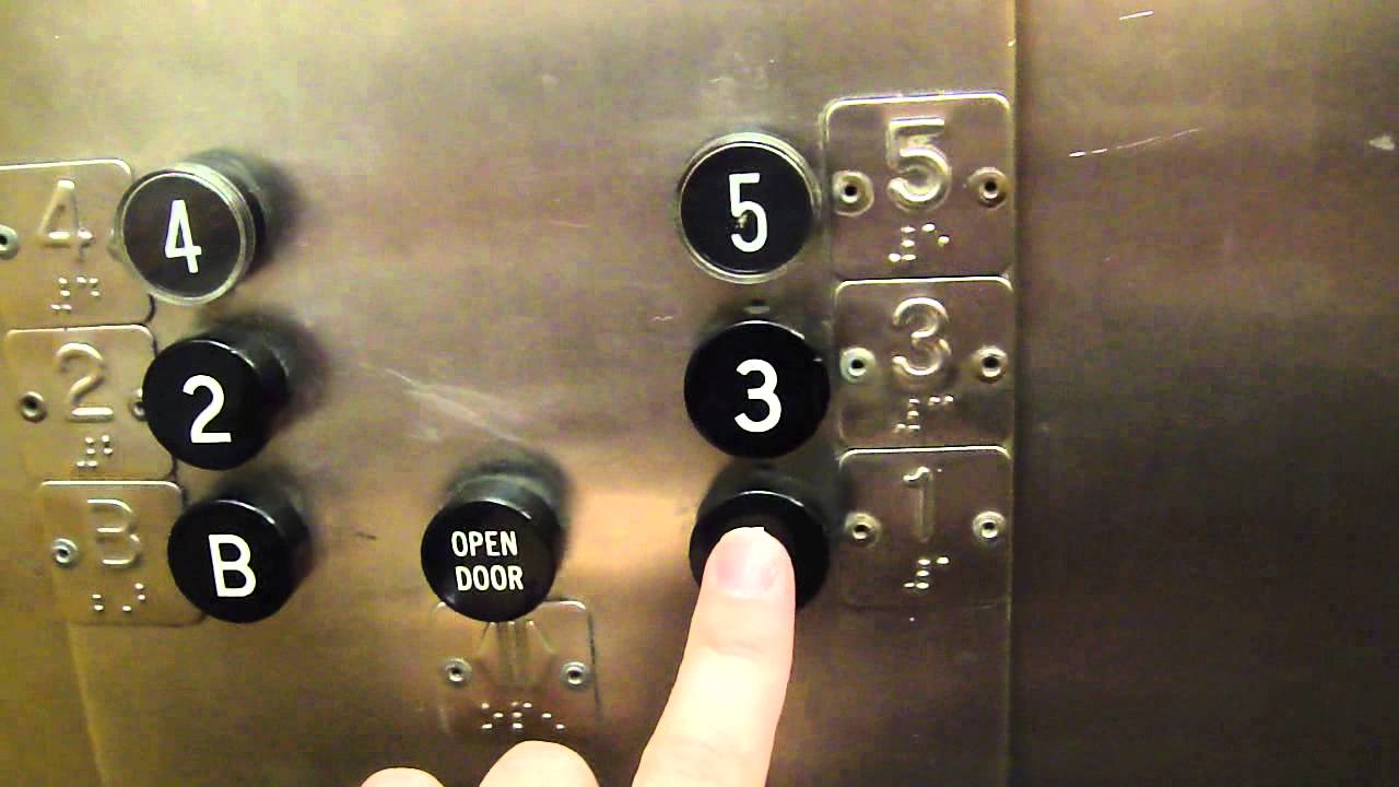 Vintage Otis Traction "red" elevator @ Highland Hospital Rochester NY ...