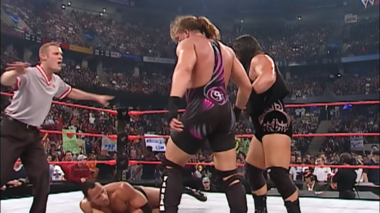 The Rock vs Rob Van Dam w/Chris Jericho On Commentary Part 2 - YouTube