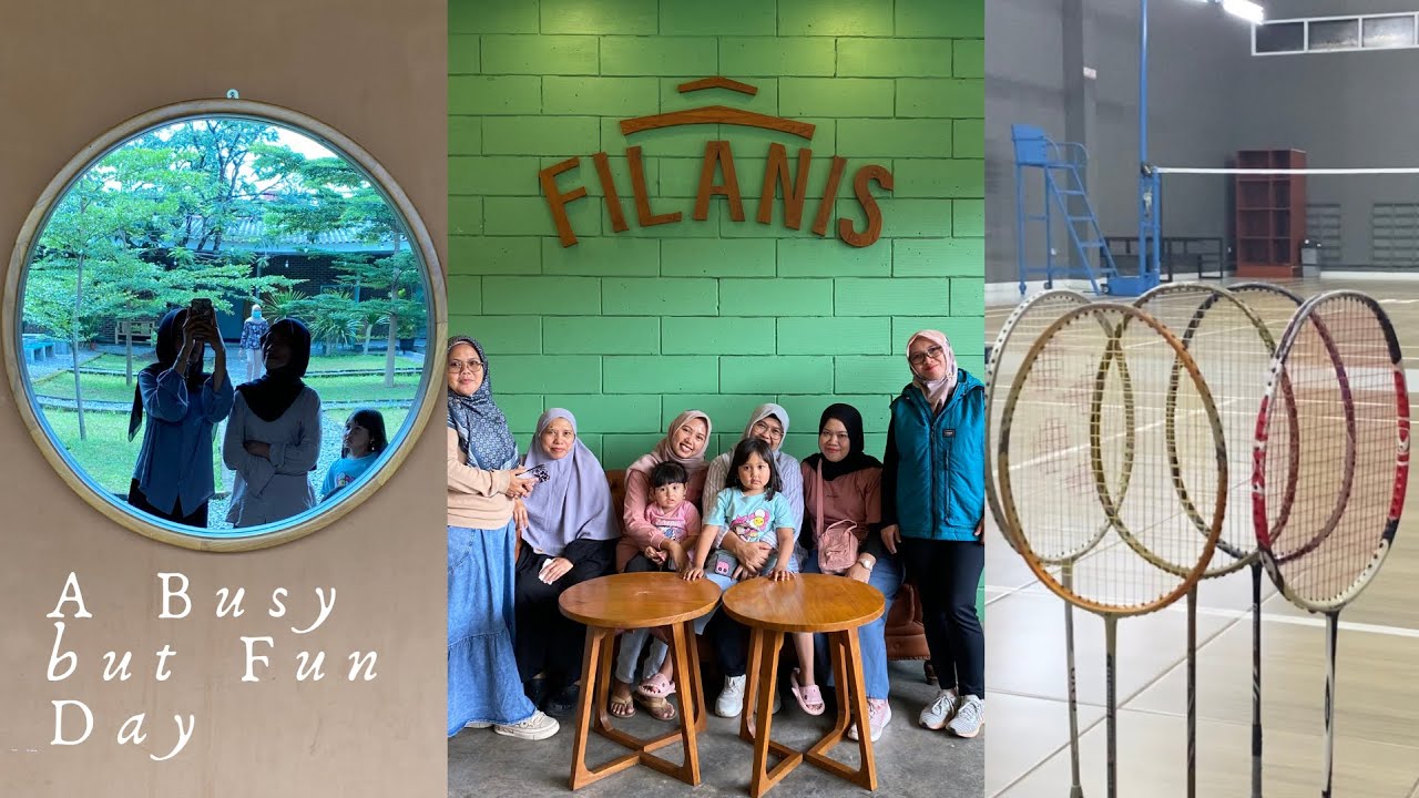 a busy but fun day👩🏼‍💻🏸🌧️ - YouTube