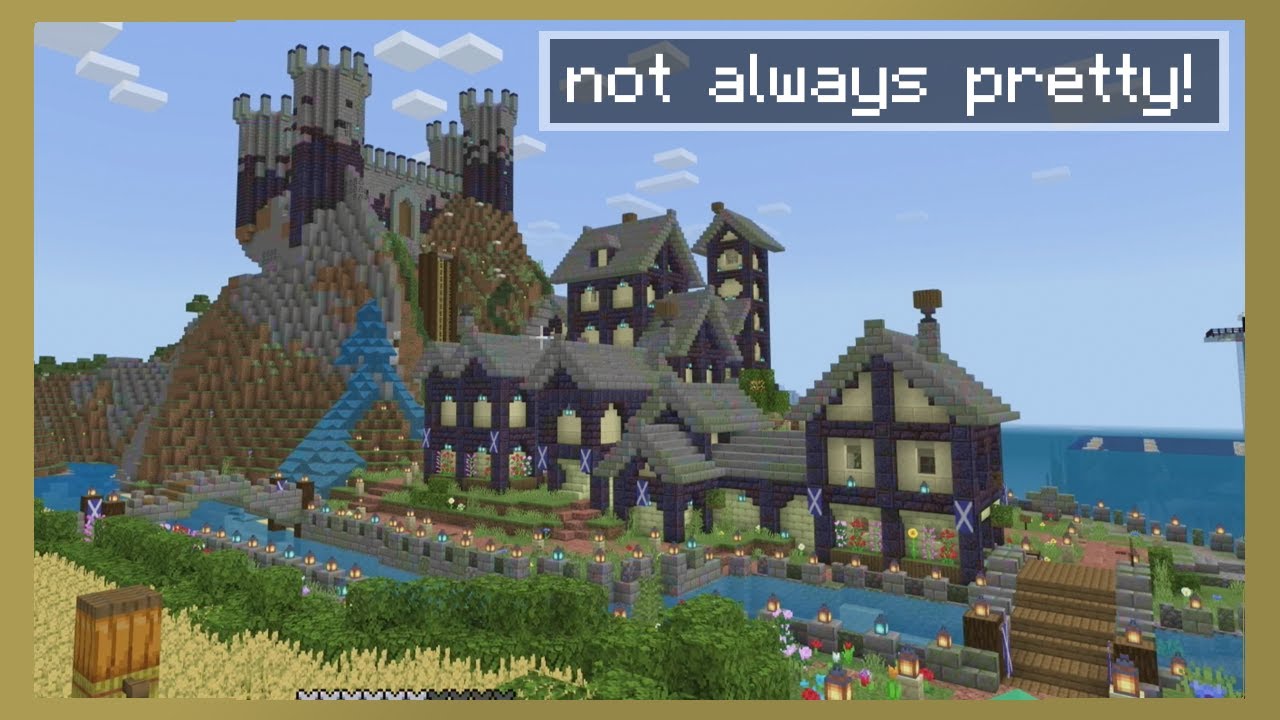 a long walking tour of our minecraft world - YouTube