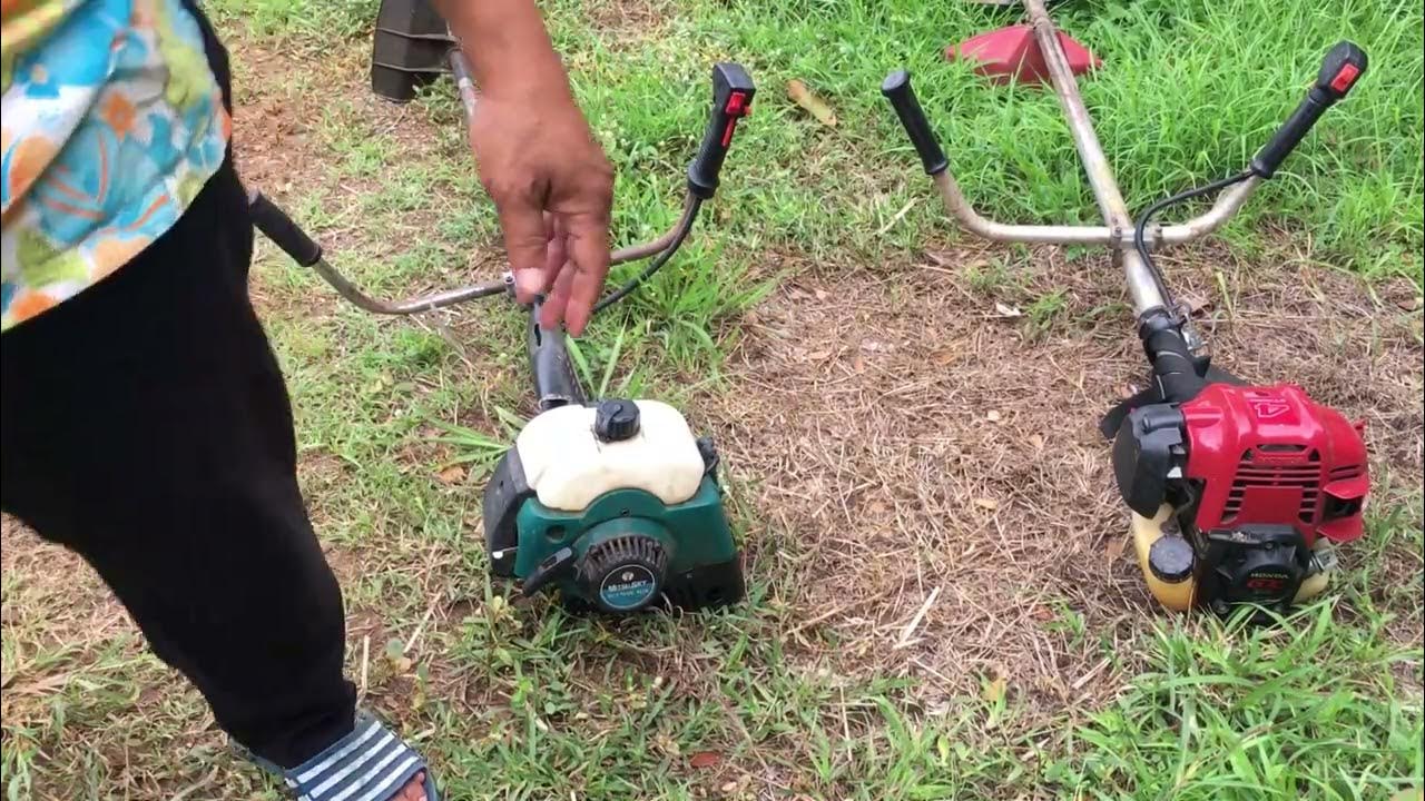 เครื่องตัดหญ้าฮอนด้า GX50 4จังหวะ ตีลังกา โชว์ เครื่องตัดหญ้า 411 2จังหวะ - YouTube
