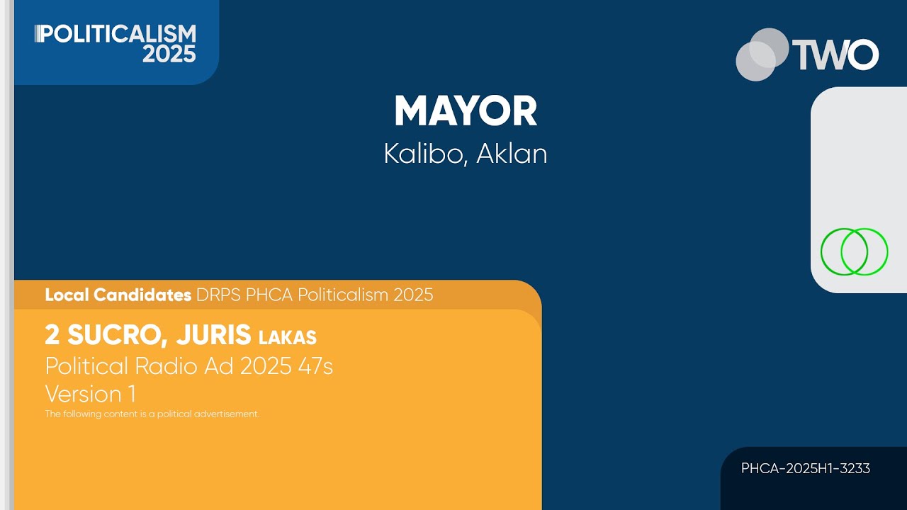 SUCRO, JURIS (LAKAS) Political Radio Ad 2025 47s (Kalibo, Aklan ...