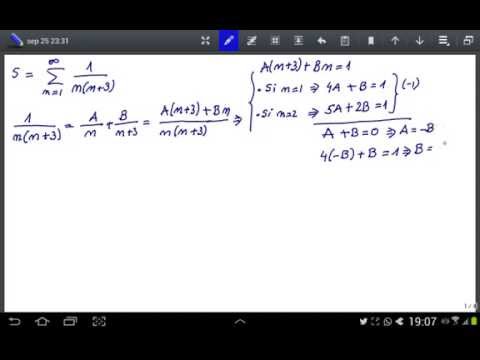 Suma de una serie infinita - YouTube