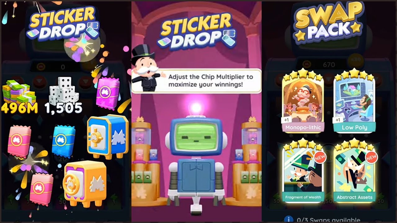 Monopoly Go | Peg-E 1500 CHIP | STICKER DROP X30 PRIZE DROP@monopolygo ...