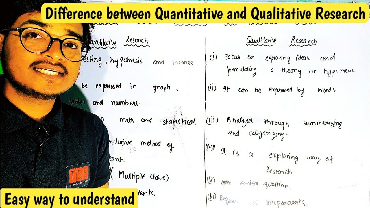 Difference between Quantitative and Qualitative Research ...