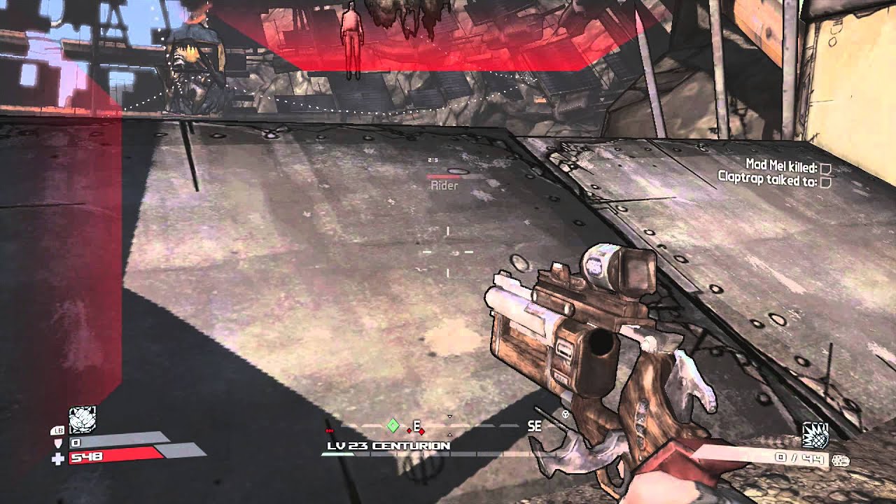 Borderlands 1 Brick Pt 22 How To Kill Mad Mel EASY Solo Walkthrough ...
