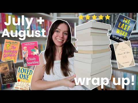let's talk about all the books I read in July and August!! ⭐️ new 5 star reads! *reading wrap-up*