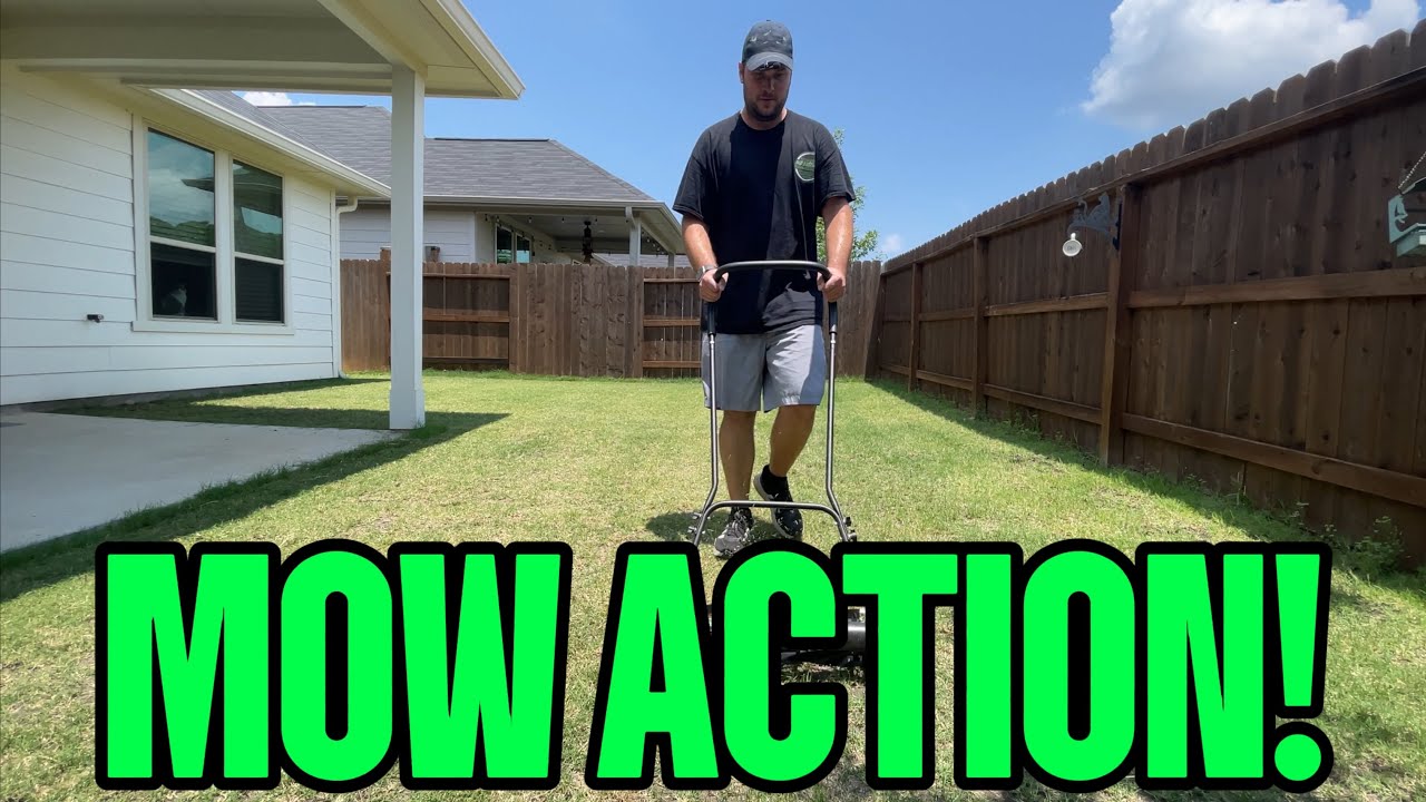 Finally getting in some mow action! - YouTube