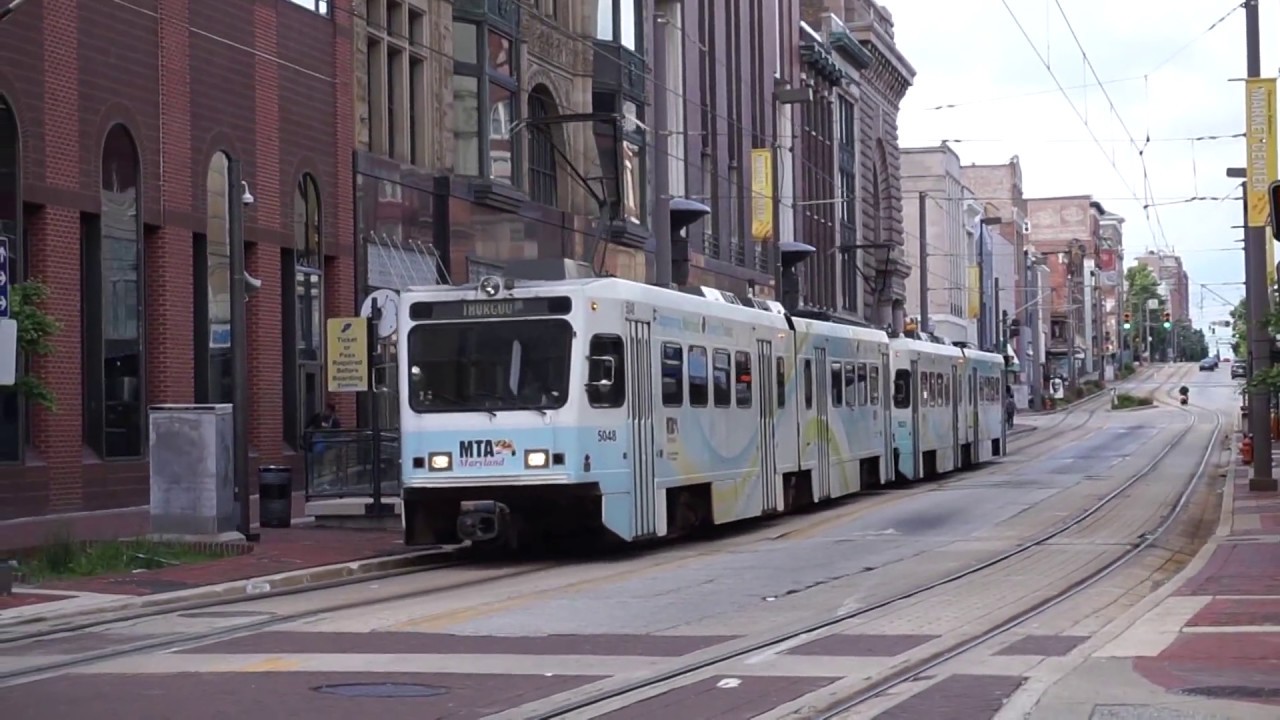 MTA Maryland Light Rail @ Lexington Market Station - YouTube