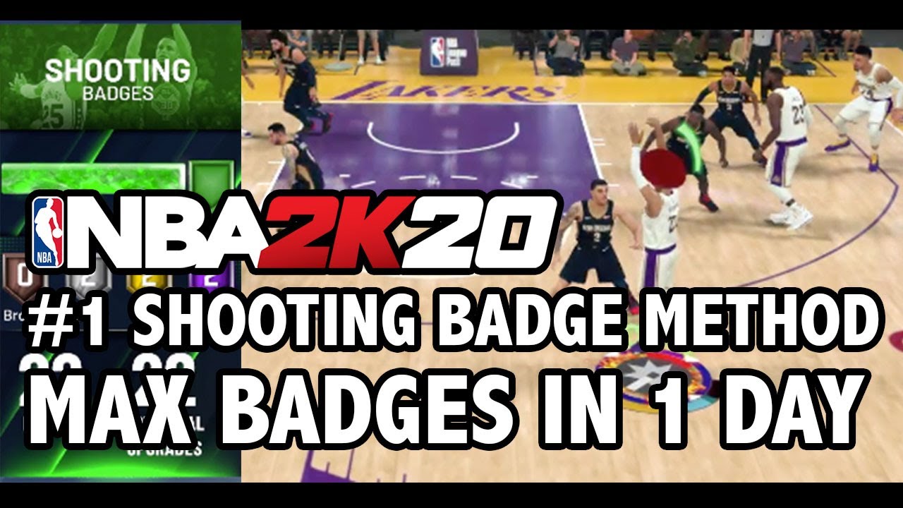NBA 2K20 #1 FASTEST MAX HOF SHOOTING BADGES METHOD IN ONE DAY! DENSKI ...