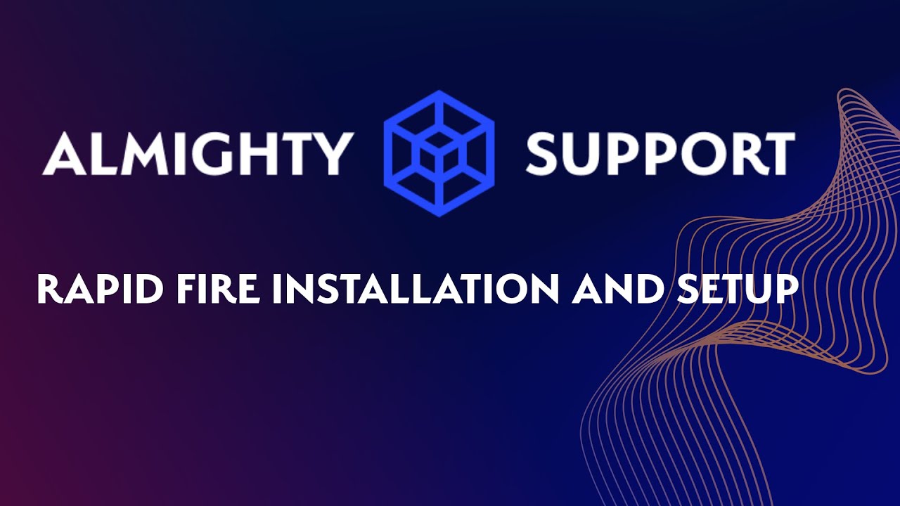 Almighty Support: Rapid Fire Installation & Setup - YouTube