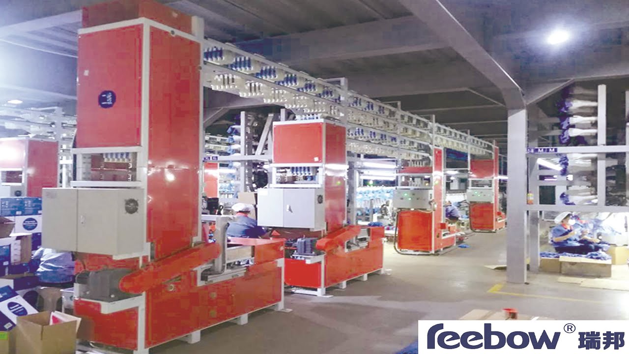 Glove Automatic stacking and counting machine & Glove vertical transfer ...