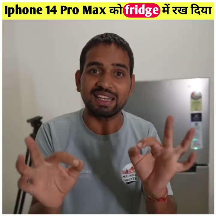 iphone 14 pro Max को fridge में रख दिया | putting iPhone 14 pro Max in ...