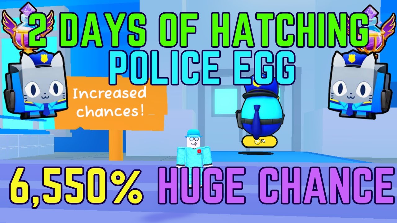 🍀I Hatched the ~NEW~ Police Egg For 48 HOURS STRAIGHT With 6,550% Huge ...