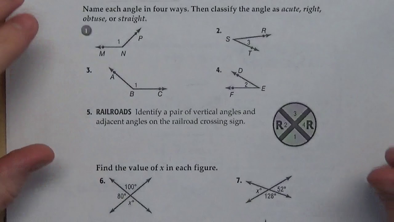 Lesson 38: Classify Angles - YouTube