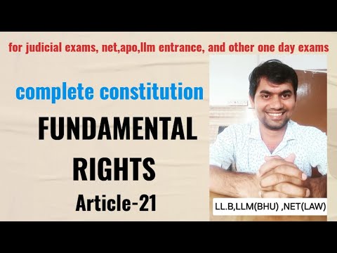 #Article 21 of indian constitution #Right to life - YouTube