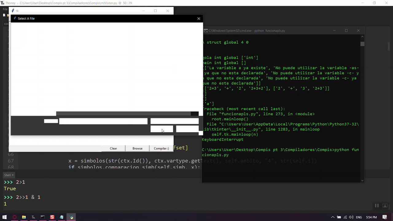 Generacion de Codigo intermedio (proyecto final) - YouTube