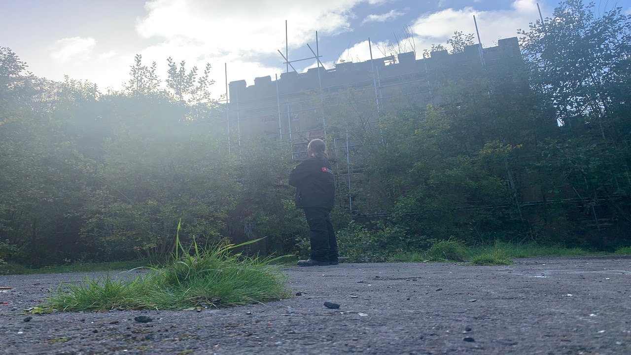 exploring a fire destroyed mental asylum - YouTube