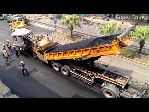 Çin'de Asfalt Döşeme