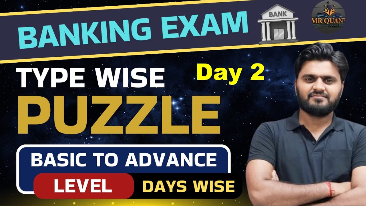 Puzzle Class For Banking Exam Day 2 | Type - Day Wise Puzzle - YouTube