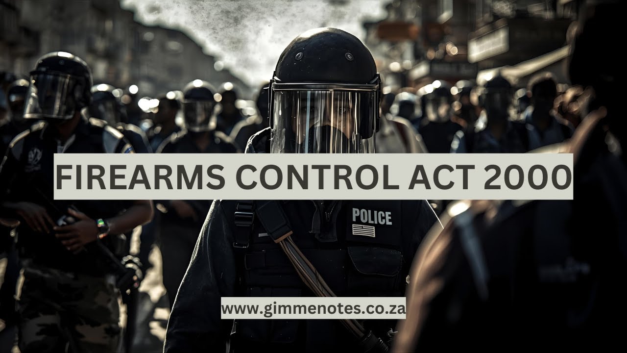 Firearms Control Act 2000: Gun Laws & Firearm Regulations in South ...
