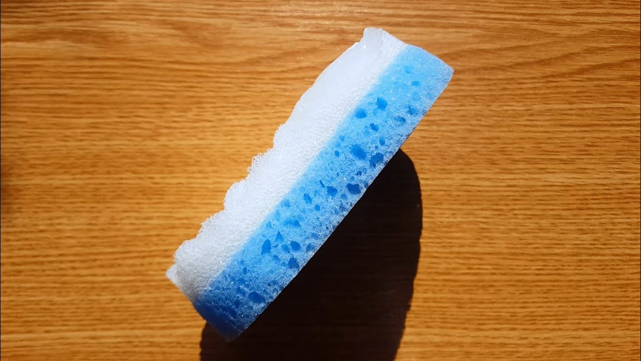 Frozen sponge squeezing & ripping |WATCH IN HD| - YouTube