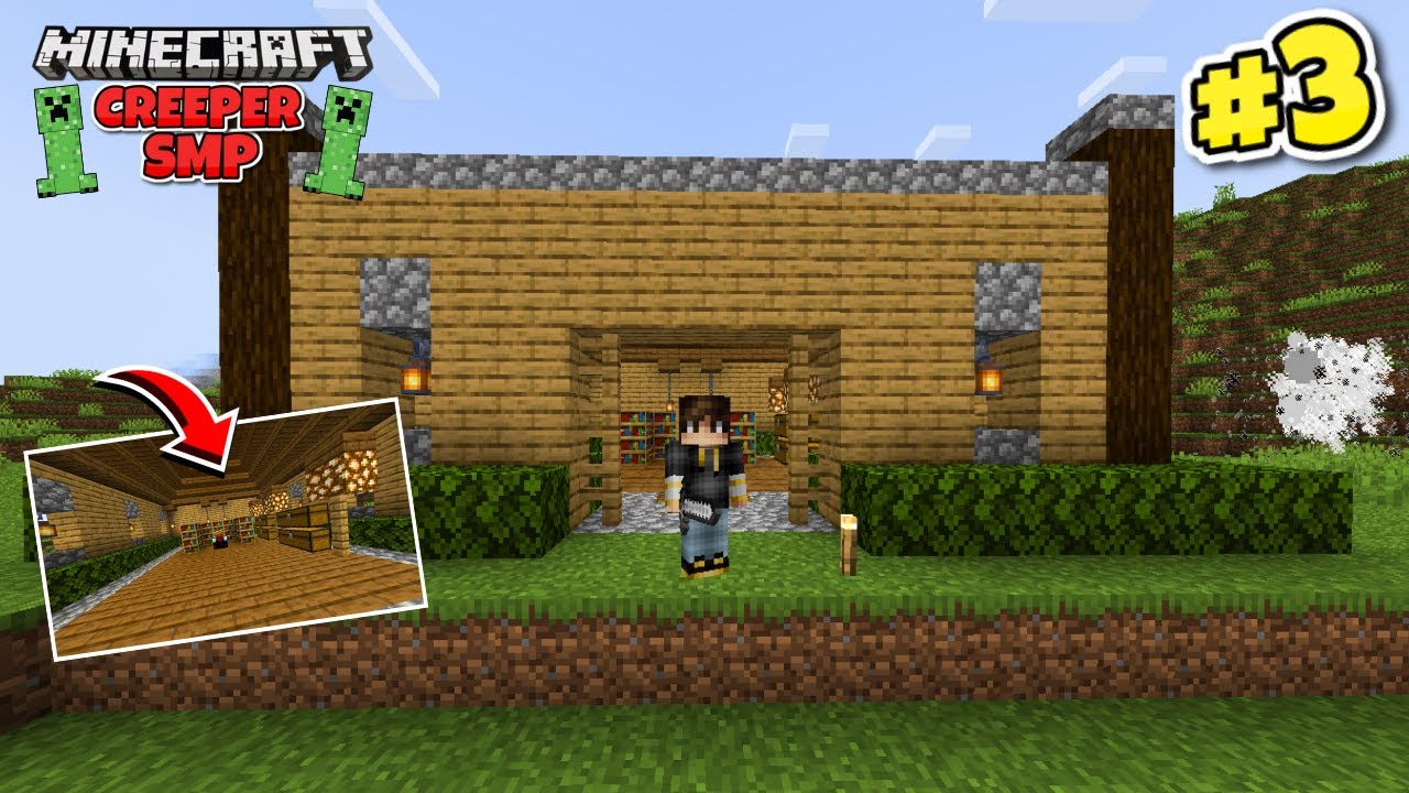 We Made Library in Creeper SMP | Minecraft Creeper SMP EP = 3 - YouTube