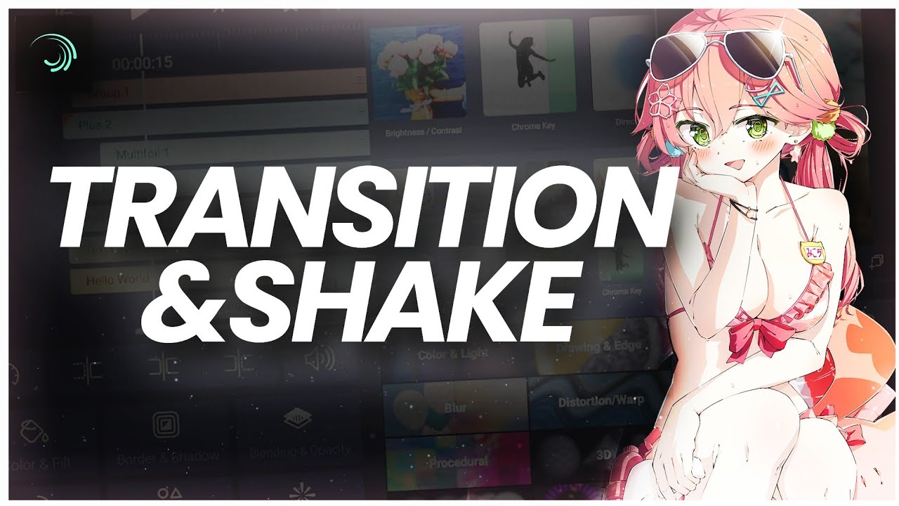 Basic transition and shake in Alight motion - Tutorial AMV - YouTube
