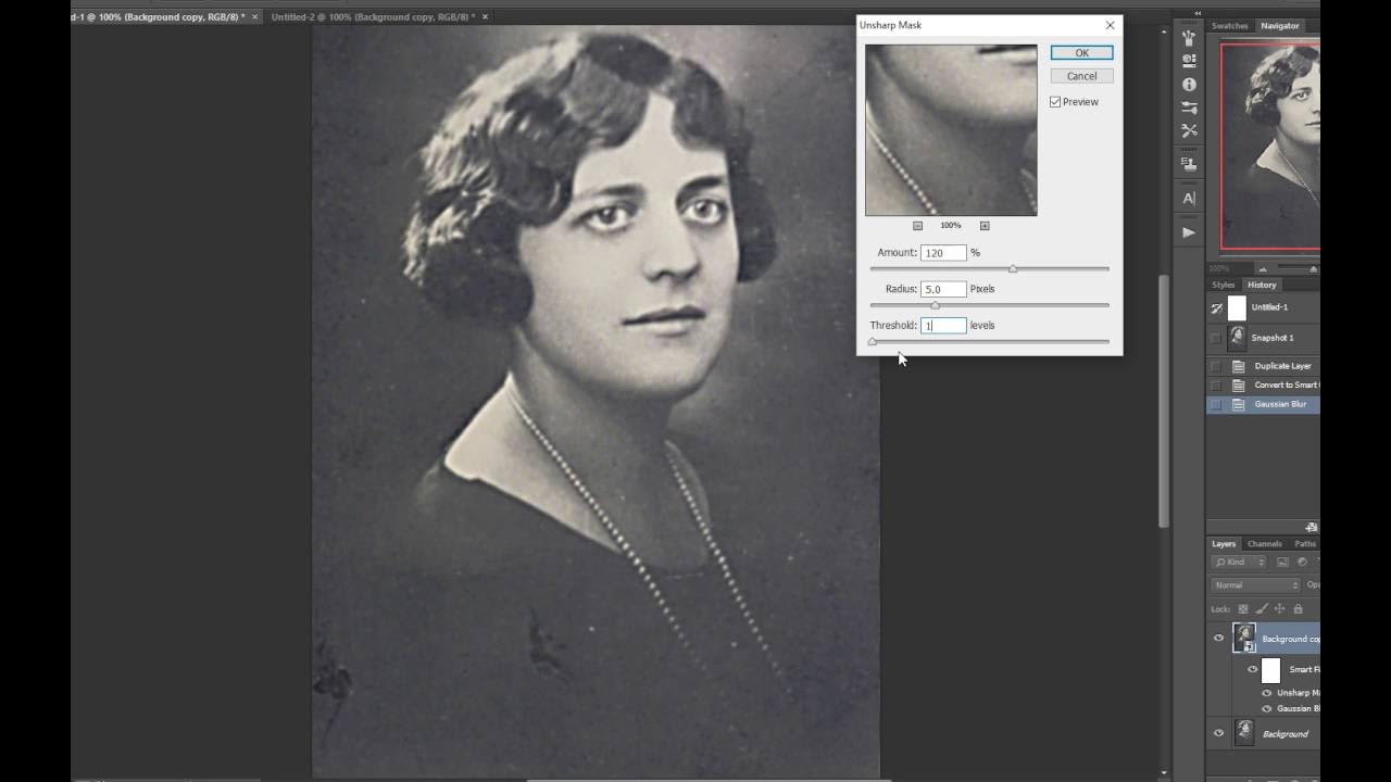 Removing Half Tone Pattern with Photoshop - YouTube