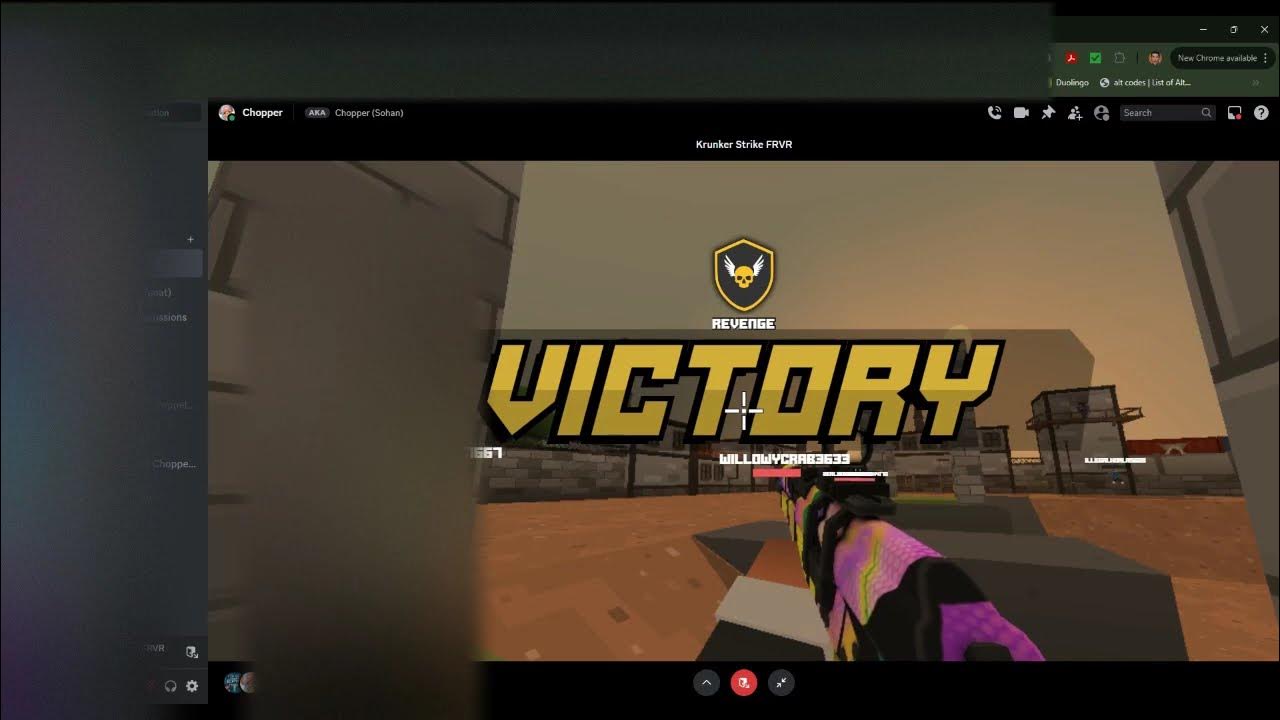 Playing Krunker Strike on Discord - YouTube